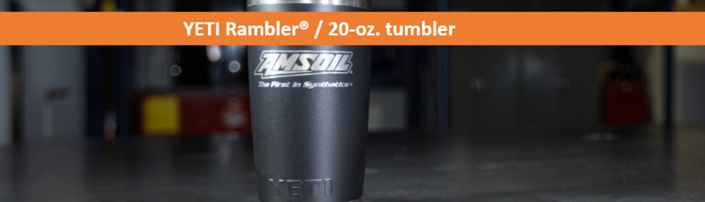 AMSOIL logo tumbler made by YETI®. See more promo code offers.